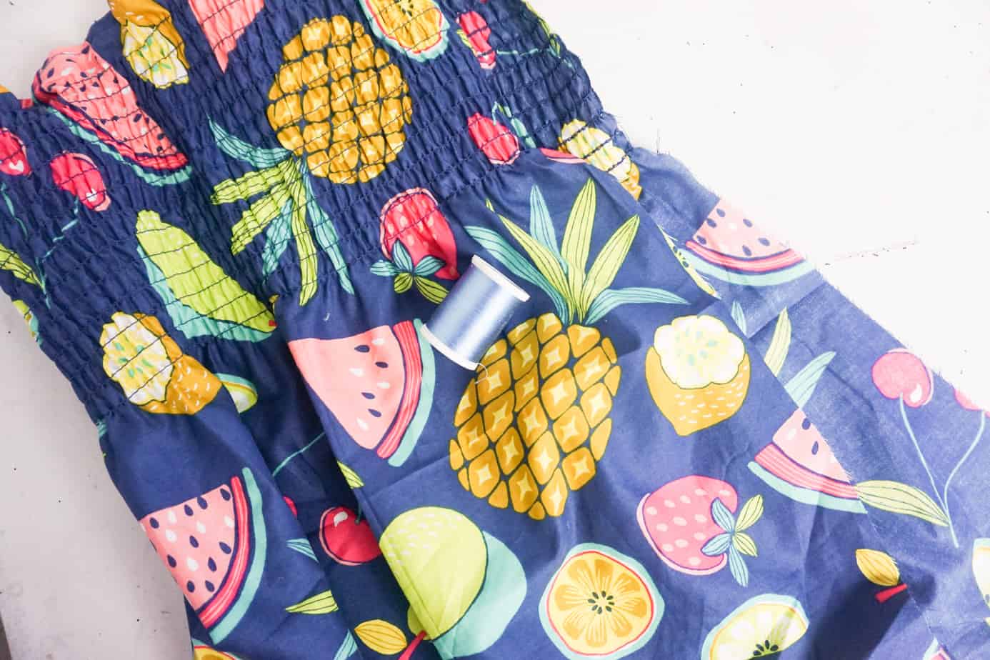 Simple Shirred Dress for Girls – Beginner Sewing Projects