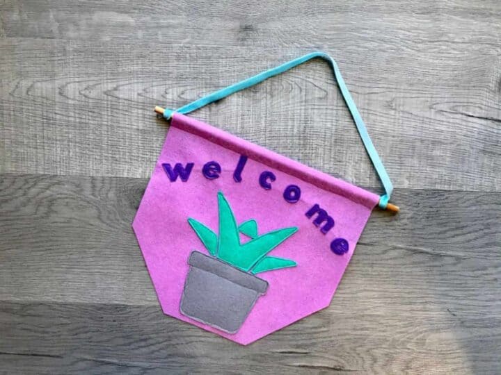 Succulent Welcome Banner – Beginner Sewing Projects