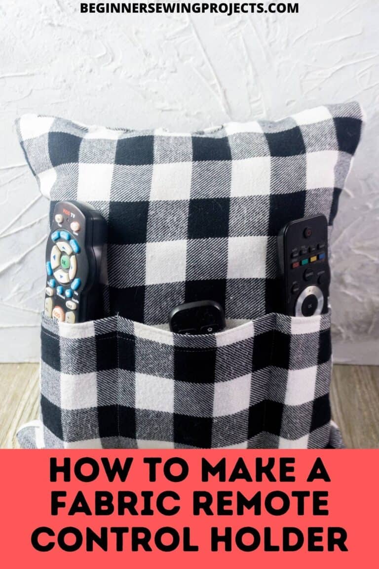 How to Make a Fabric Remote Control Holder – Beginner Sewing Projects