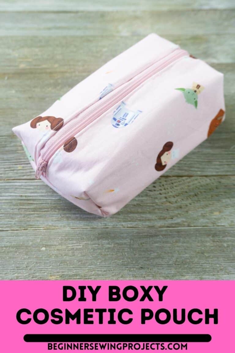 How To Make A Boxy Cosmetic Bag – Beginner Sewing Projects