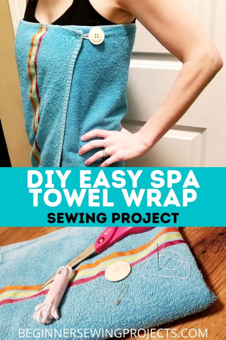 DIY Easy Spa Towel Wrap Sewing Project – Beginner Sewing Projects