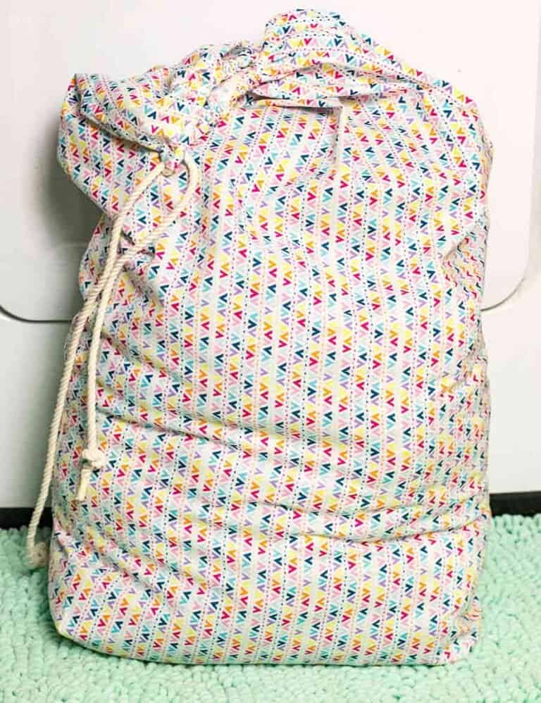 How To Sew A Drawstring Laundry Bag – Beginner Sewing Projects