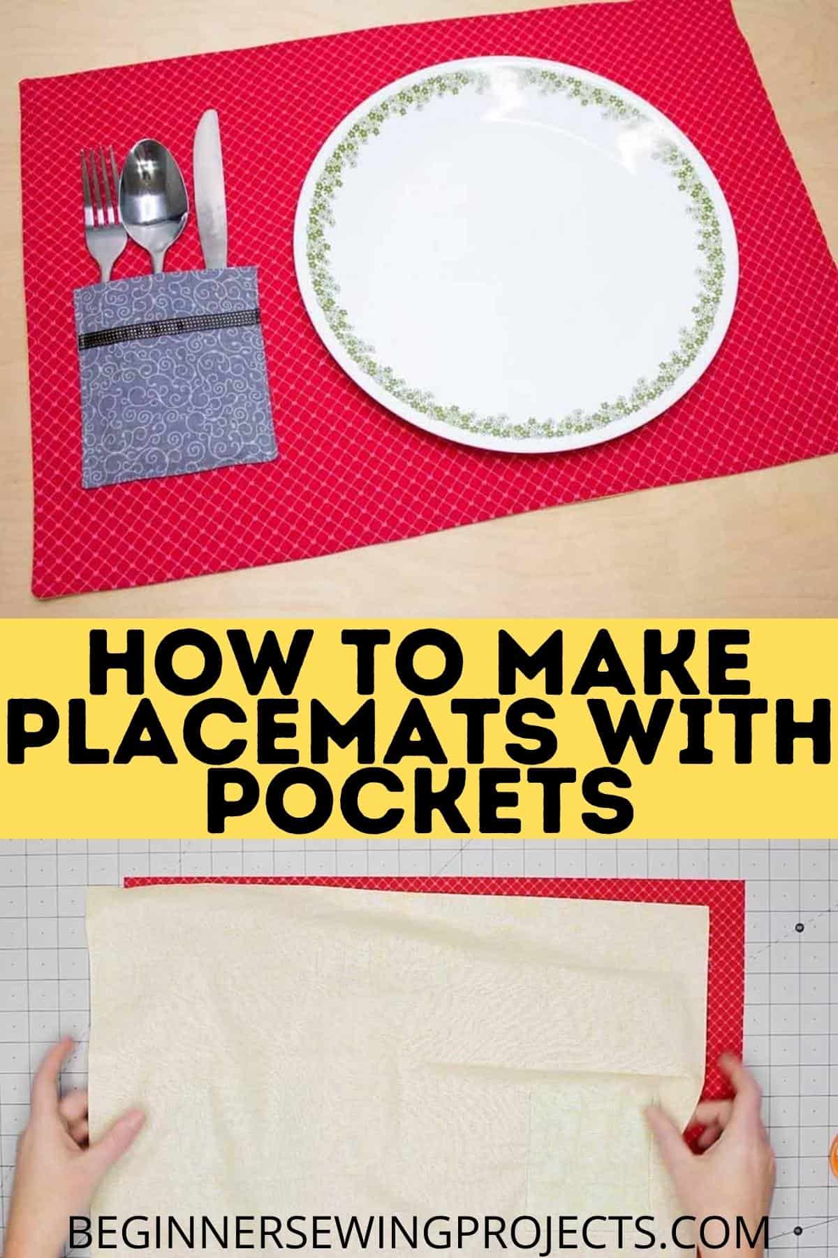 How To Make Placemats With Pockets Beginner Sewing Projects How To Make Placemats With Pockets Beginner Sewing Projects