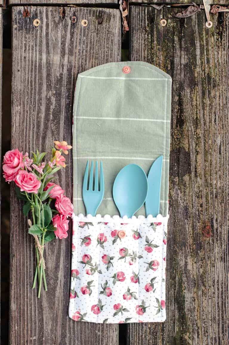 How To Make A Travel Cutlery Case – Beginner Sewing Projects
