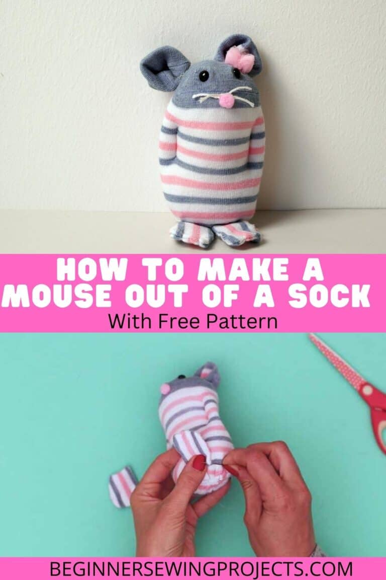 How To Make A Mouse Out Of A Sock With Free Pattern – Beginner Sewing ...