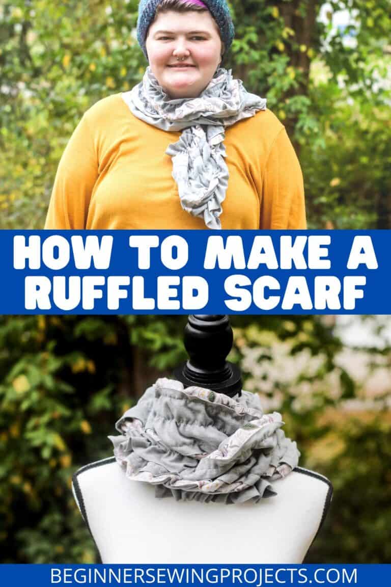 How To Make A Ruffled Scarf – Beginner Sewing Projects